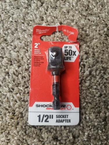 MILWAUKEE 1/2" Socket Adapter and 2" Impact Socket Adapter NEW | eBay