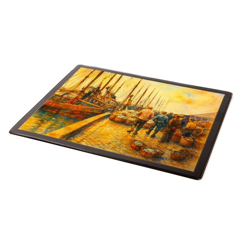 MOUSE MAT - Great Yarmouth. Unloading Herrings - Vintage Art Style ...