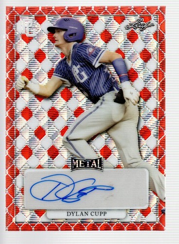 2022 Leaf Perfect Game A-A Auto Red Wave #MA-DC1 Dylan Cupp 3/3 | eBay