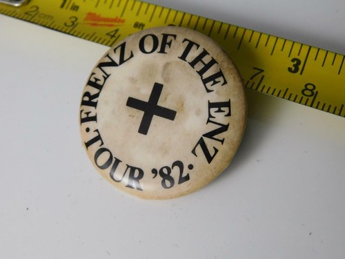 SPLIT ENDZ BAND VINTAGE BUTTON PINFREZ OF THE ENZ 1982 TOUR CONCERT ...