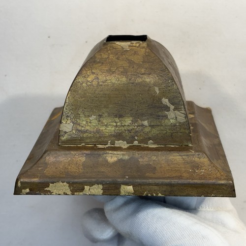 Antique Arts & Crafts Brass Ceiling Canopy Mission Style Light Fixture ...