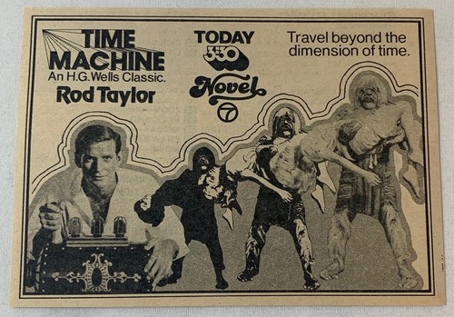 1977 KGO-TV tv science fiction movie ad ~ TIME MACHINE Rod Taylor | eBay