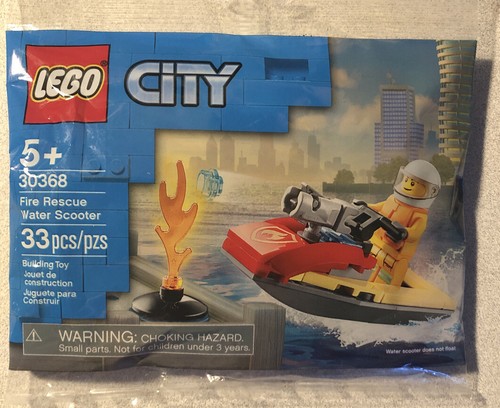 LEGO Set # 30368 City Fire Rescue Water Scooter Polybag New & Sealed | eBay