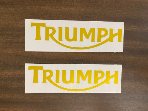 Triumph motorcycle gas tank decals vinyl stickers custom | eBay