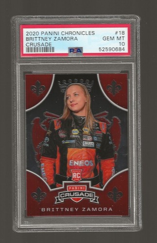 2020 Panini Phoenix Crusade Brittney Zamora RC Rookie #18 PSA 10 Ford ...