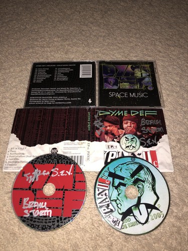 SIGNED/RARE! Dyme Def CD Lot Hip-Hop Rap Young Zee Blaq Poet Copywrite ...