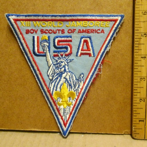 BOYS SCOUTS 1971 TRIANGLE WORLD JAMBOREE PATCH, Vintage EMBROIDERED ...