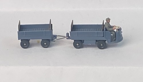 Wiking Germany HO 1:87 1160 Baggage Tram With Trailer Blue | eBay