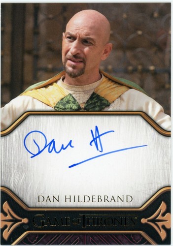 Game of Thrones Art & Images Dan Hildebrand Legacy Autograph EXTREMELY LIMITED | eBay