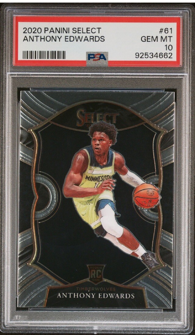 Anthony Edwards 2020 Select #61 Concourse Price Guide - Sports Card ...