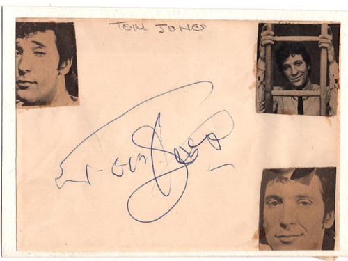 Tom Jones Signed Album Page Circa 1960s / Autographed Singer | eBay