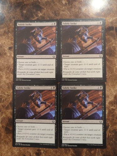 (4) Subtle Strike *PLAYSET* Zendikar Rising NM MTG {Arcane Mana Cards} | eBay