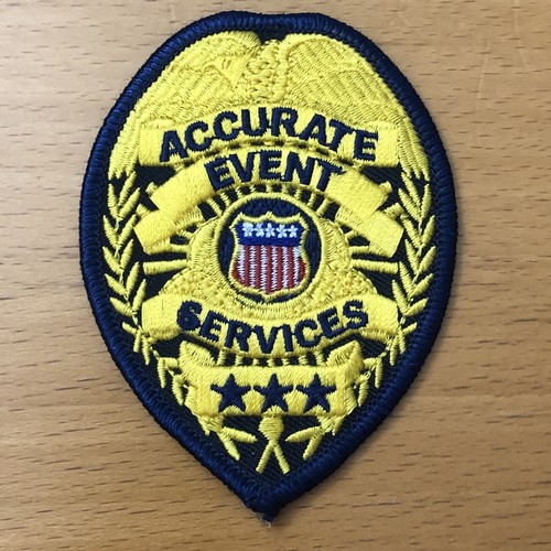 Accurate Event Services Patch - Security Guard - 2 1/2 inches x 3 1/2 ...