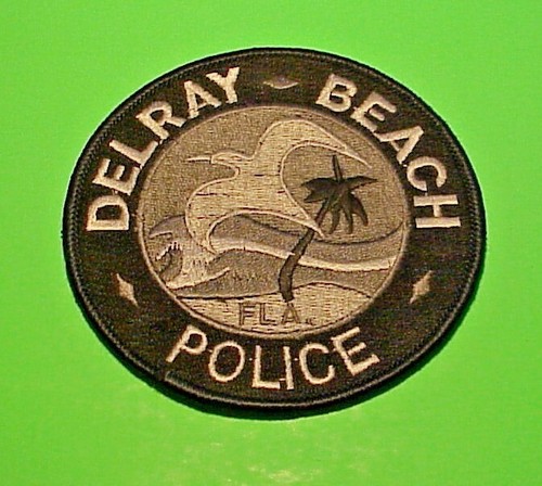 DELRAY BEACH FLORIDA SUBDUDED 3 3/4" POLICE PATCH FREE SHIPPING!!! | eBay