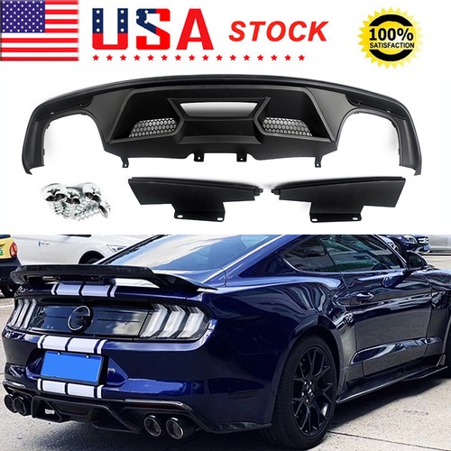 For 2015-2017 Ford Mustang GT500 Style Rear Bumper Lip Quad/Dual ...