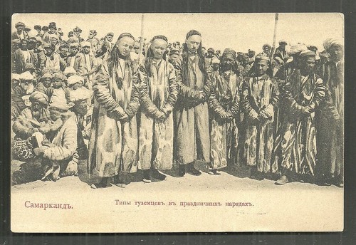 Samarkand Men long hair Costume Russia Uzbekistan ca 1899 | eBay