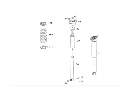Genuine Mercedes-Benz Rear Spring 204-324-06-04 | eBay