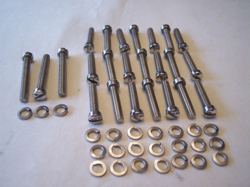 #1 ROCHESTER 2G 2GC CARB STAINLESS STEEL SCREWS TRIPOWER RAT ROD STREET ...