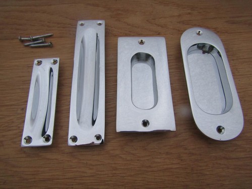 CAST IRON ORNATE VINTAGE STYLE FLUSH RECESSED SLIDING DOOR INSET PULL ...