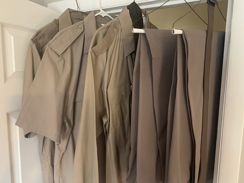 3pc LOT: Army Green Service Uniform (AGSU) PANTS & Belt. Waist Sz 42-44 ...