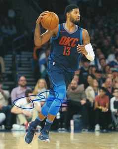 Paul George Oklahoma City Thunder NBA Original Autographed Items for ...