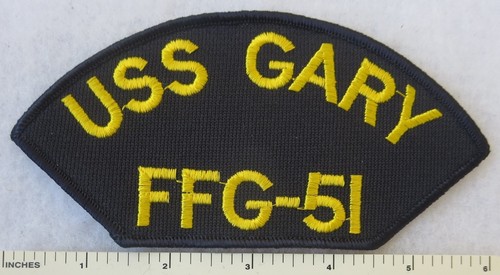 USS GARY FFG-1 - US NAVY FRIGATE SHIP CAP PATCH HAT INSIGNIA 1984-2015 ...