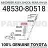 48530-80518 Toyota Absorber assy, shock, rear rh 4853080518, New ...