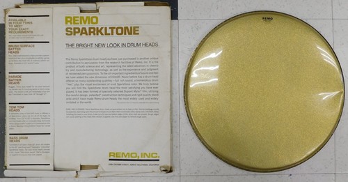 RARE! Remo Sparkltone - 16" Batter Gold Sparkle Tom Drum Head | eBay