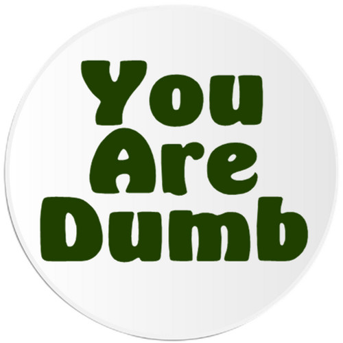 You Are Dumb - 100 Pack Circle Stickers 3 Inch - Sarcasm Sarcastic | eBay