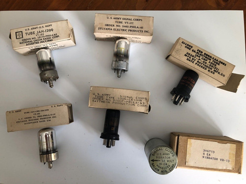 Lot de lampes et tubes radio US WW2 1939 - 1945 | eBay