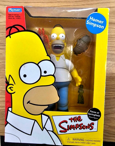 Simpsons Faces of Springfield Deluxe Homer Simpson 9" Figure unopened ...