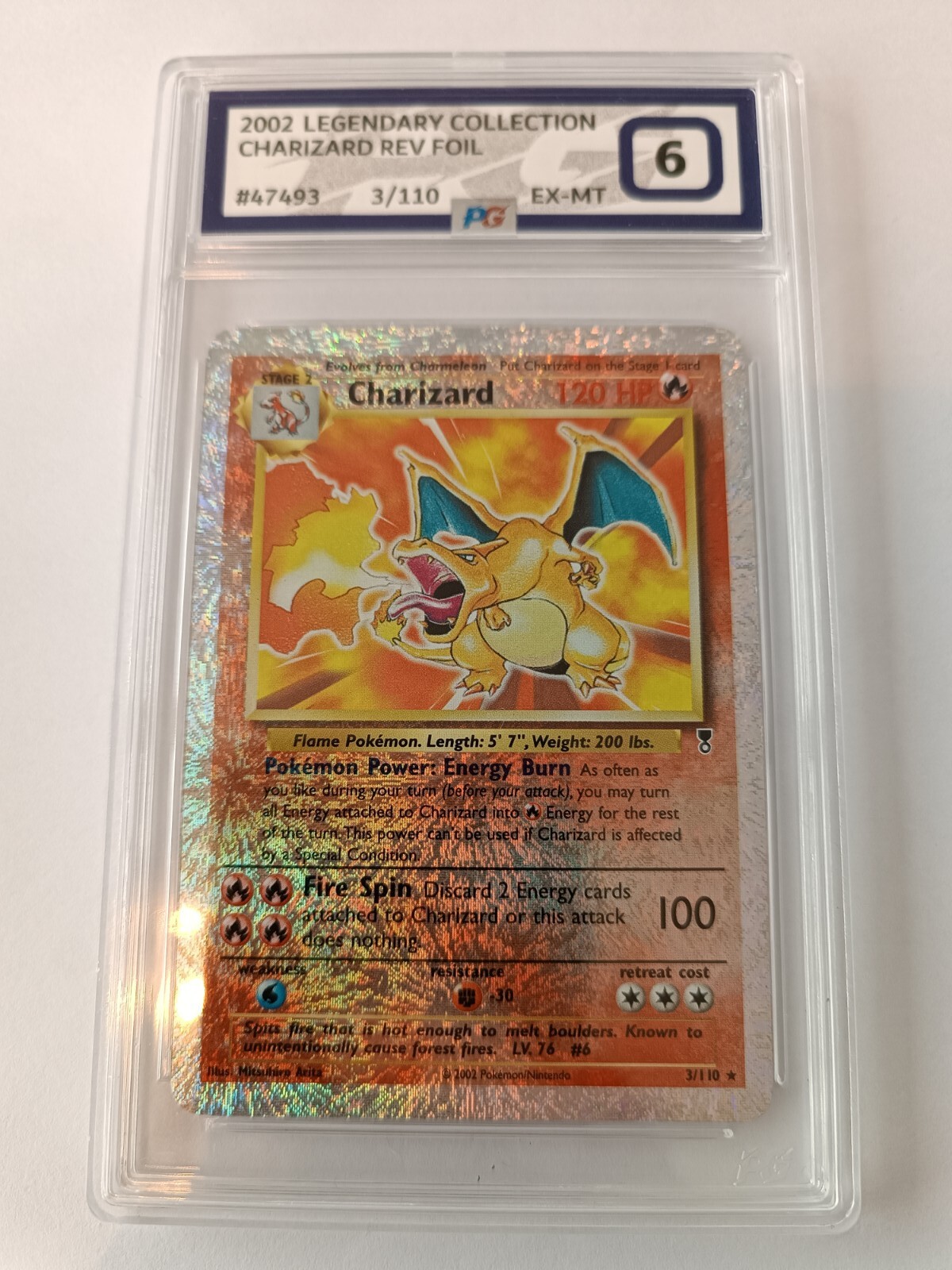 Charizard 2002 Legendary Collection #3 Reverse Holo Price Guide ...