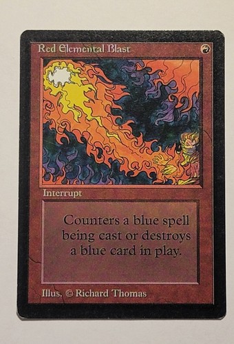 Red Elemental Blast Beta MTG 1993 Magic The Gathering Richard Thomas | eBay