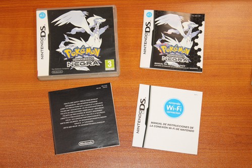 NINTENDO DS ORIGINAL ONLY BOX & MANUAL "POKEMON EDICION NEGRA" VERSION ...