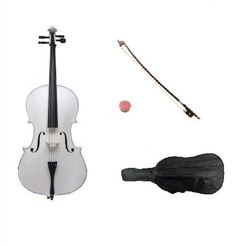 Merano 1/4 Cello with Bag, Bow, Rosin for Student, Beginner - White | eBay