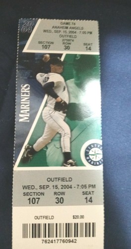 Seattle Mariners 2004 Ticket Stub Game 74 | eBay