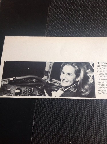 M7-2 Ephemera 1970 Picture Turi Wideroe Pilot Scandinavian Airlines | eBay