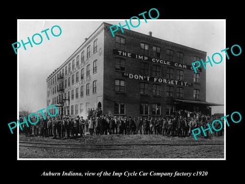 OLD 8x6 HISTORIC PHOTO OF AUBURN INDIANA THE IMP CYCLE MOTOR CAR ...