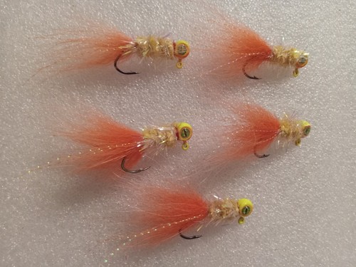 Smoo's Custom Jigs (5) 1/16 Oz. Arctic Fox Hair Jigs Peach. *106 | eBay