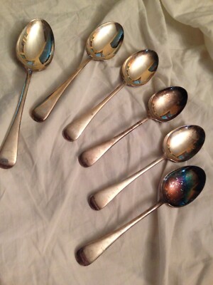 Vintage Dessert Spoons in Antique Silver-Plated Cutlery for sale | eBay