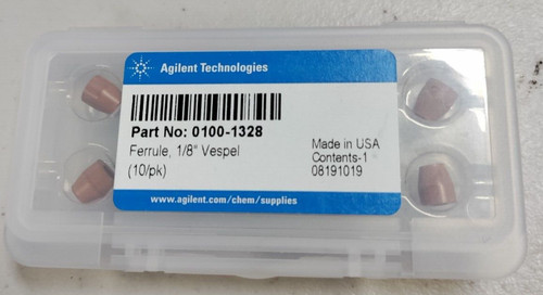 AGILENT 0100-1328 1/8" FERRULE VESPEL PACK OF 10 NEW | eBay