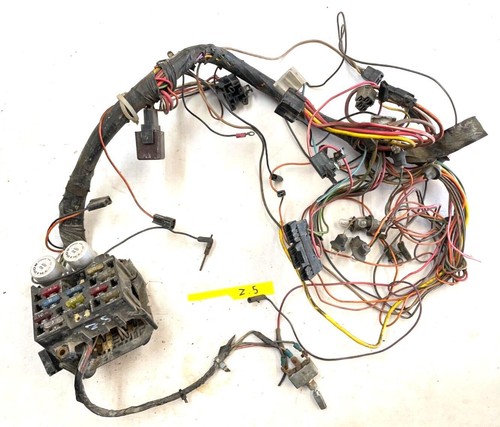 83-86 Jeep CJ dash wire harness CJ5 CJ7 wiring under gauge panel fuse ...