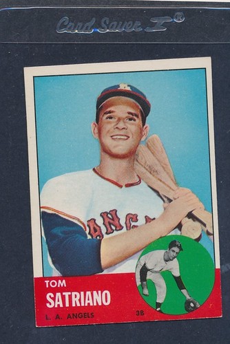 1963 Topps #548 Tom Satriano Angels EX/MT 63T548-90416-2 | eBay