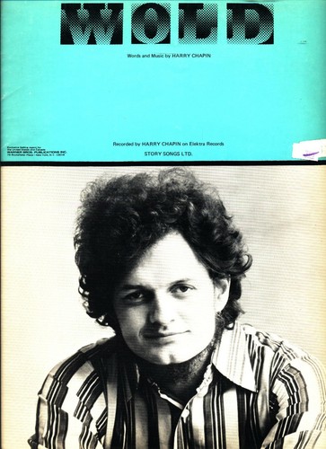 HARRY CHAPIN WOLD SHEET MUSIC-PIANO/VOCAL/GUITAR/CHORDS-1974-BRAND NEW ...