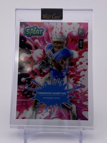 2025 Wild Card Splat Football Omarion Hampton /10 Pink SBPNK01-OH | eBay
