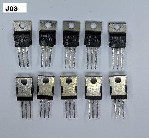 TIP31A 10 Pack Hrris Power Transistors 60V 5A NPN New and Original J03 ...
