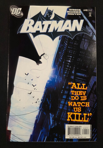 BATMAN 648 Red Hood vs Joker Jason Todd JOCK COVER V 1 DC 2006 | eBay UK