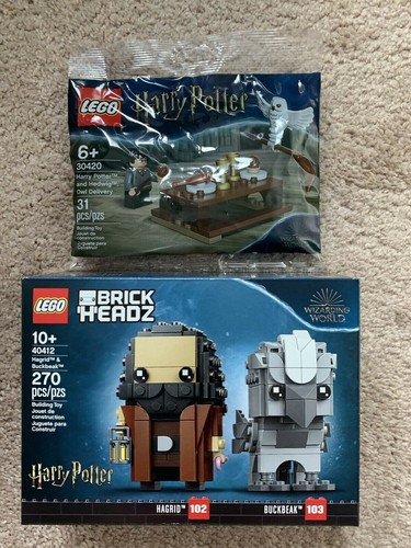 LEGO 40412 Hagrid & Buckbeak AND Harry Potter & Hedwig: Owl Delivery ...