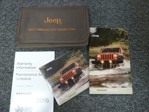 2016 Jeep Wrangler Owner Operator Manual Set Unlimited Sport Sahara ...