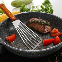 TableCraft 10.75" Stainless Steel Fish Turner / Spatula with Wood ...